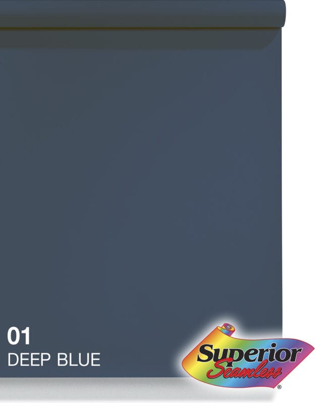 Superior Seamless Deep Blue #001 Photography Backdrop Paper