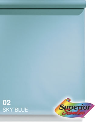 Superior Seamless Sky Blue #002 Photography Backdrop Paper