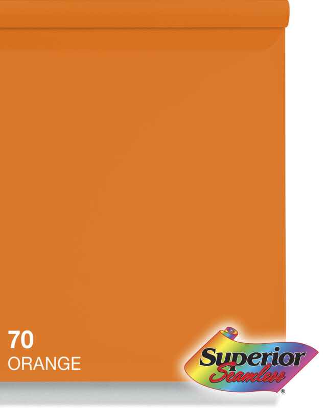 Superior Seamless Orange #094 Photography Backdrop Paper