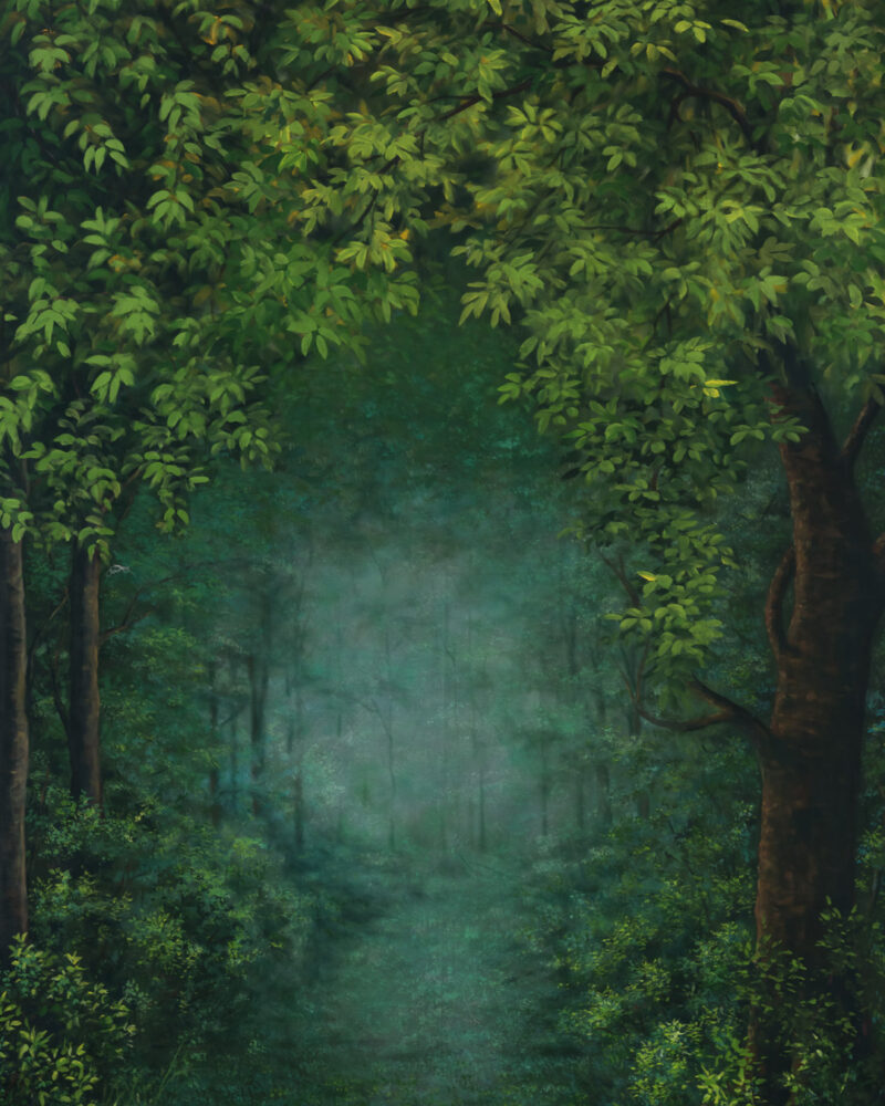 Baroque Studio Scenic Canvas Background – Mystic Forest | Handpainted ...