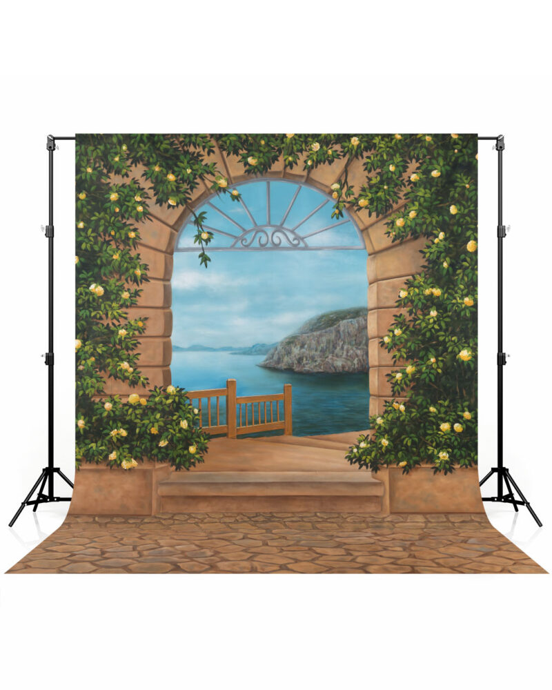 Baroque Studio 3D Scenic Canvas Background – Amalfi Door | 3D Scenic ...