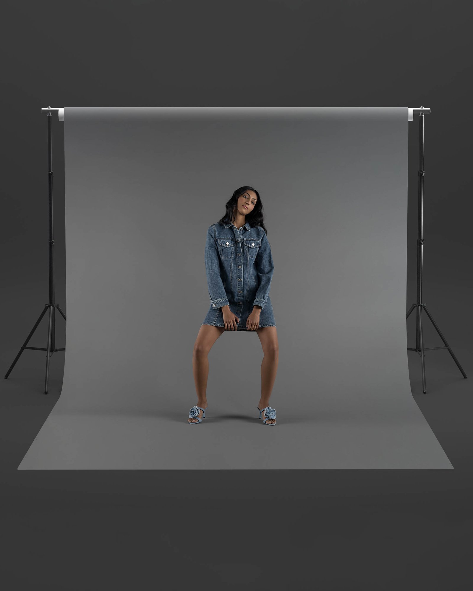 IndusLite Fashion Gray Paper Backdrop Roll (INDL-01)